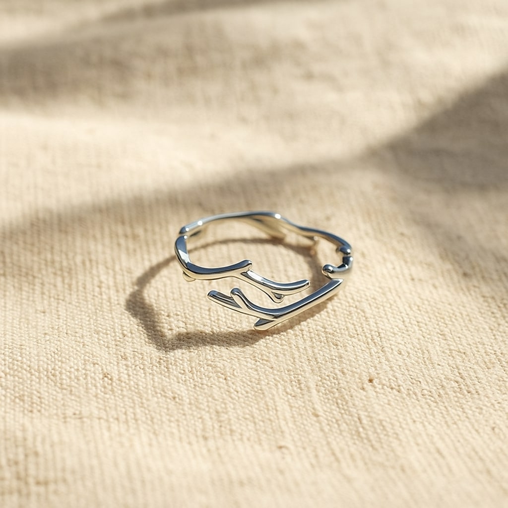 Adjustable Willow Ring | Sterling Silver Resilience Jewelry – Willow & Ember