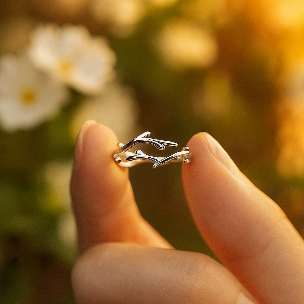 Adjustable Willow Ring | Sterling Silver Resilience Jewelry – Willow & Ember