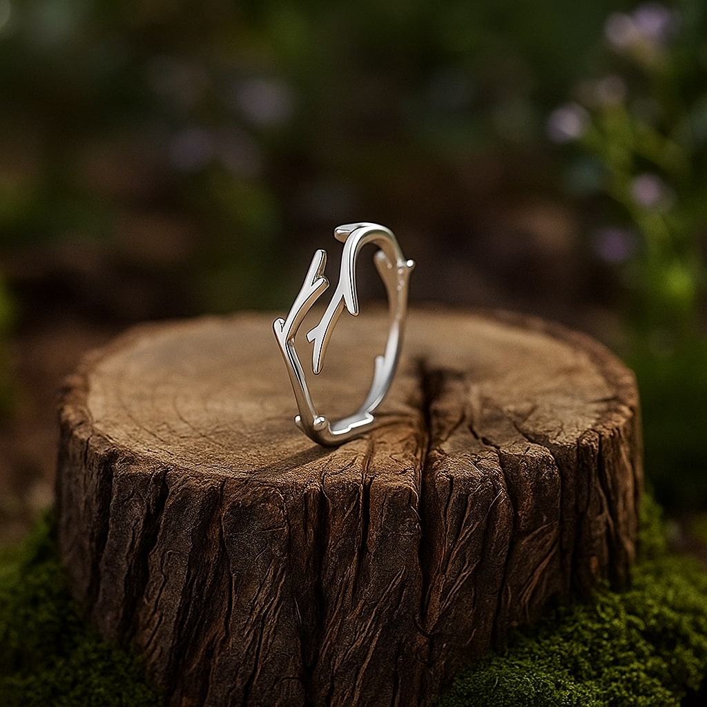Adjustable Willow Ring | Sterling Silver Resilience Jewelry – Willow & Ember
